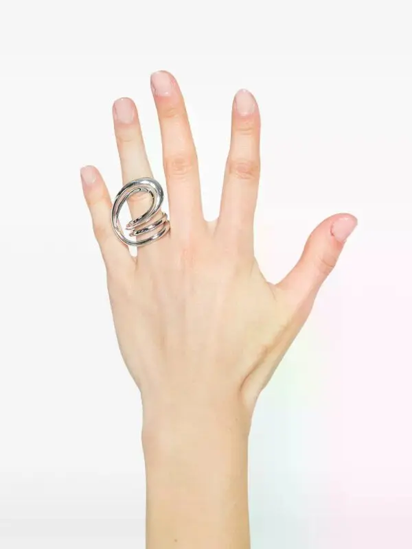 Charlotte Chesnais Round Trip Blow Ring - Silver