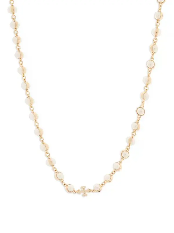 Tory Burch Beaded Logo Necklace