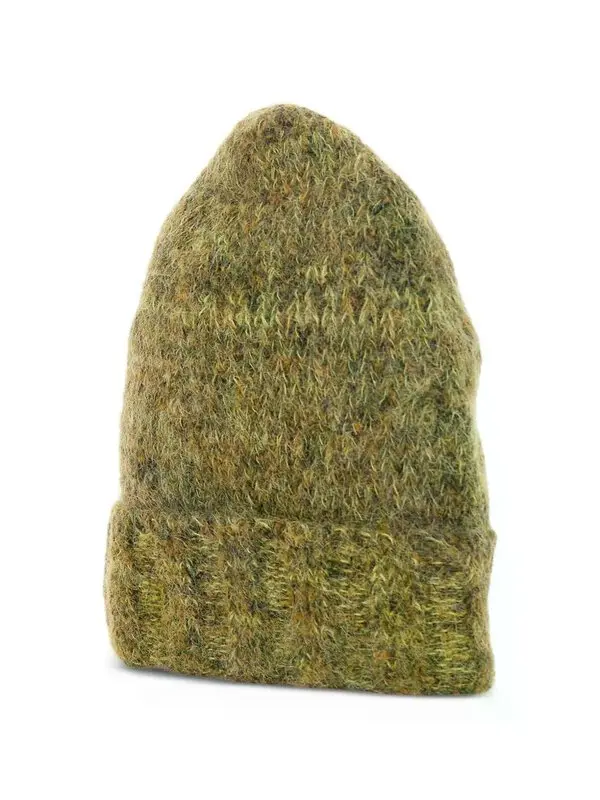 LANEUS Mouliné Beanie Hat - Green