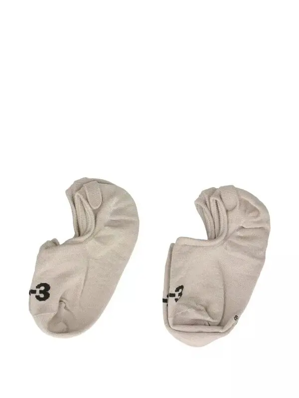 Y3 Logo Print Socks - Neutrals
