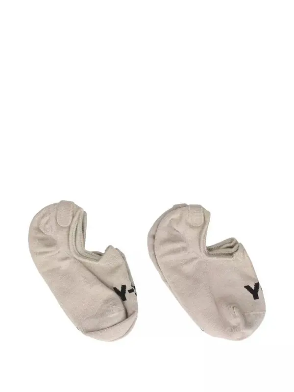 Y3 Logo Print Socks - Neutrals