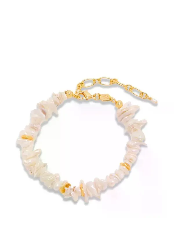 Anni Lu Pearl Chain Bracelet - White