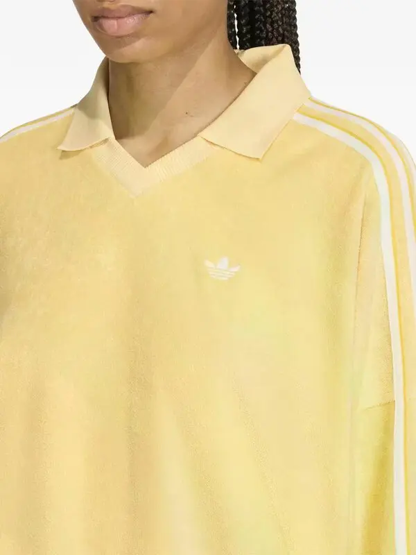 Adidas V-neck Three-stripe Sweatshirt