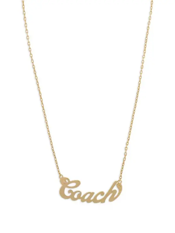 COACH Heart Detail Necklace - Gold