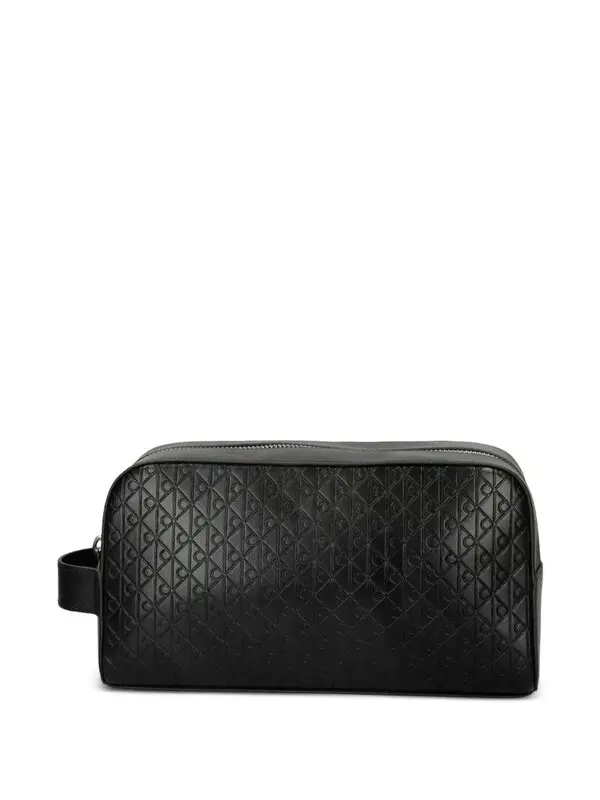 Calvin Klein Embossed-pattern Zip Pouch