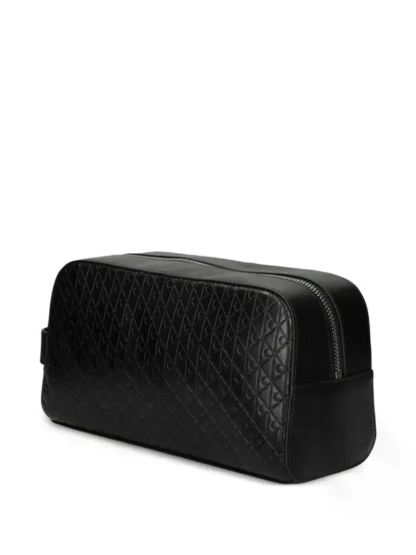 Calvin Klein Embossed-pattern Zip Pouch