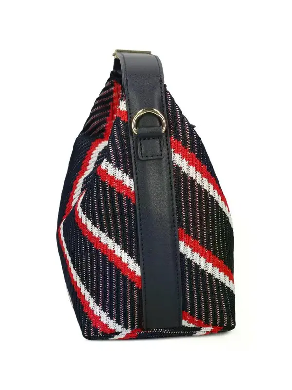Tommy Hilfiger Striped Logo Satchel