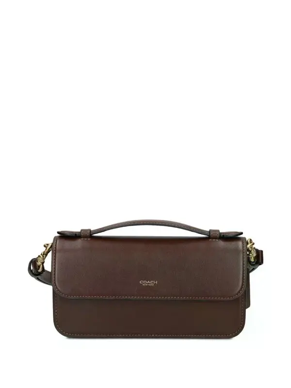COACH Elora Top Handle Leather Satchel - Brown