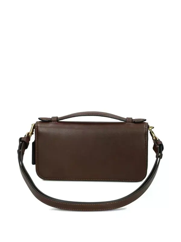 COACH Elora Top Handle Leather Satchel - Brown