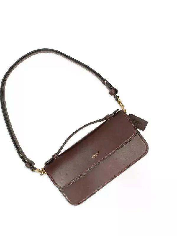 COACH Elora Top Handle Leather Satchel - Brown