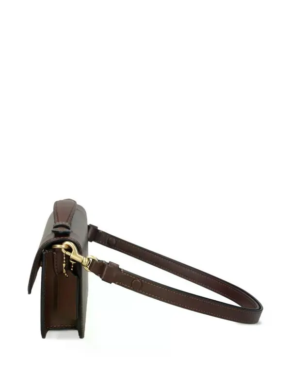 COACH Elora Top Handle Leather Satchel - Brown