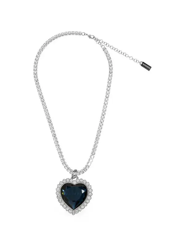 Vetements Heart Pendant Necklace - Silver