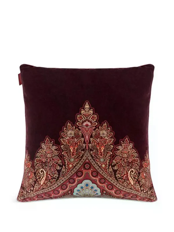 Etro Paisley Cushion - Red