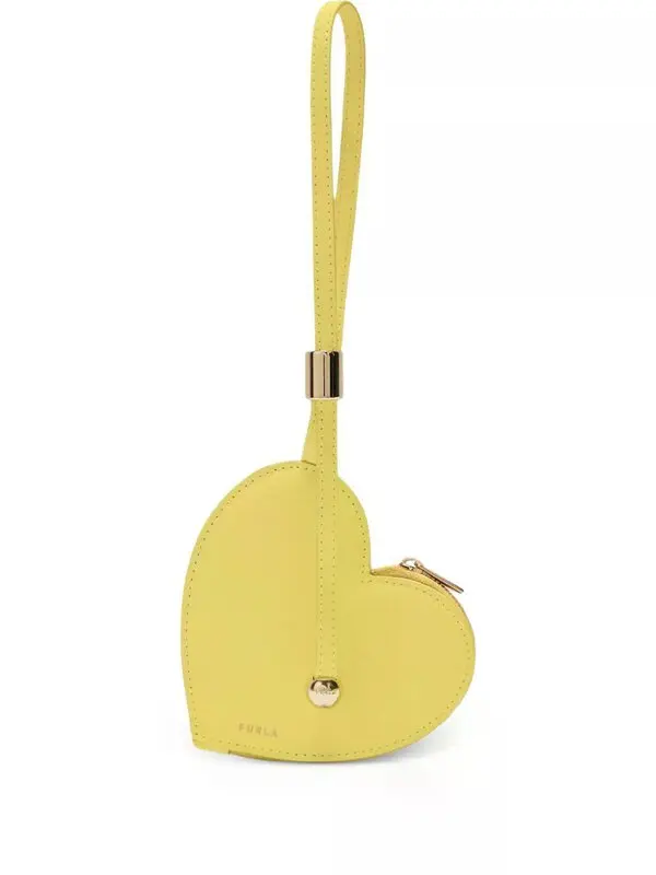 Furla Small Laura Heart Leather Coin Case - Yellow