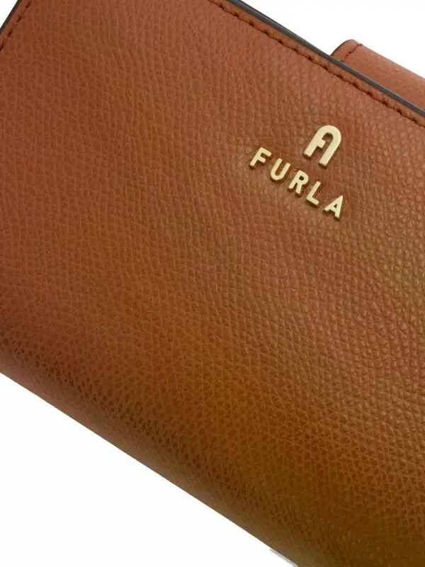 Furla Camelia Compact Leather Wallet - Brown