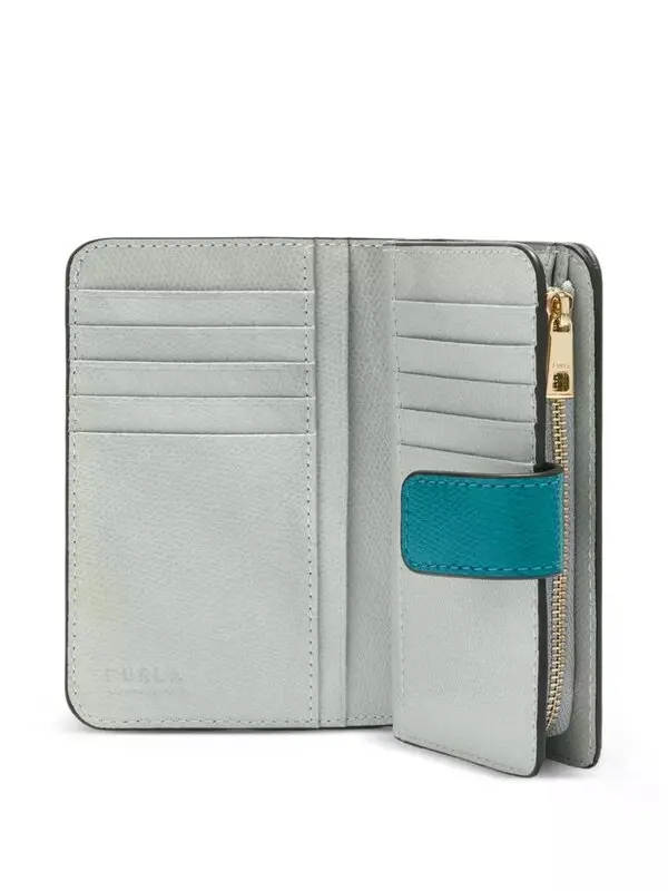 Furla Medium Camelia Logo-detail Compact Wallet - Blue