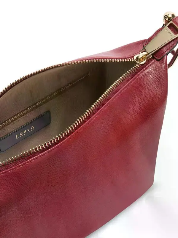 Furla Leather Tonie Textu Tote - Red