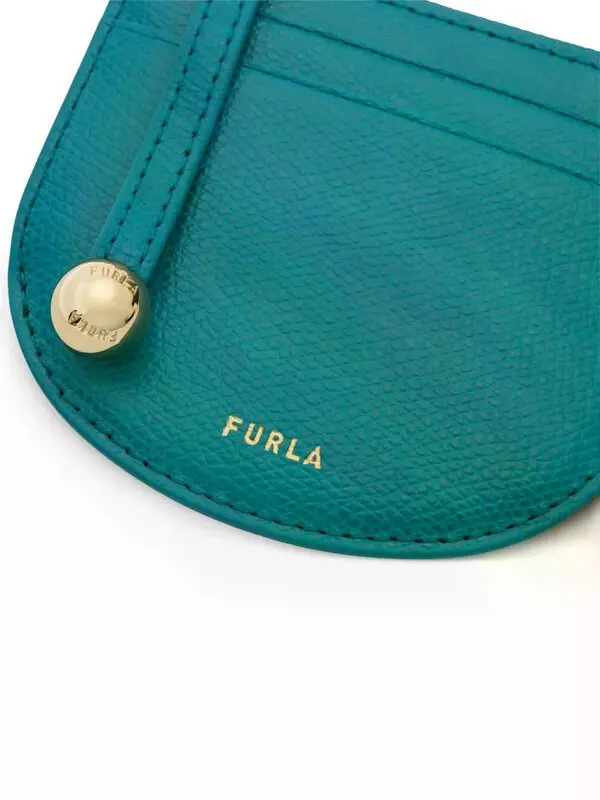 Furla Laura Zip Leather Card Case - Blue