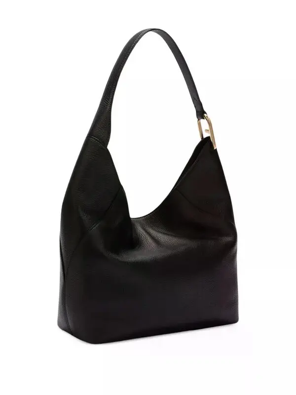 Furla Leather Lara Shoulder Bag - Black