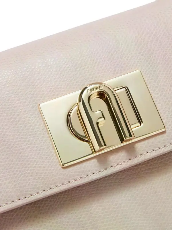 Furla 1927 Grained Leather Tote Bag - Pink