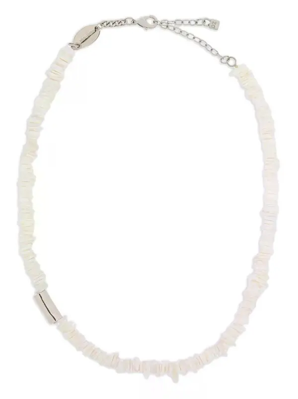 Dsquared2 Shell Chain Necklace - White