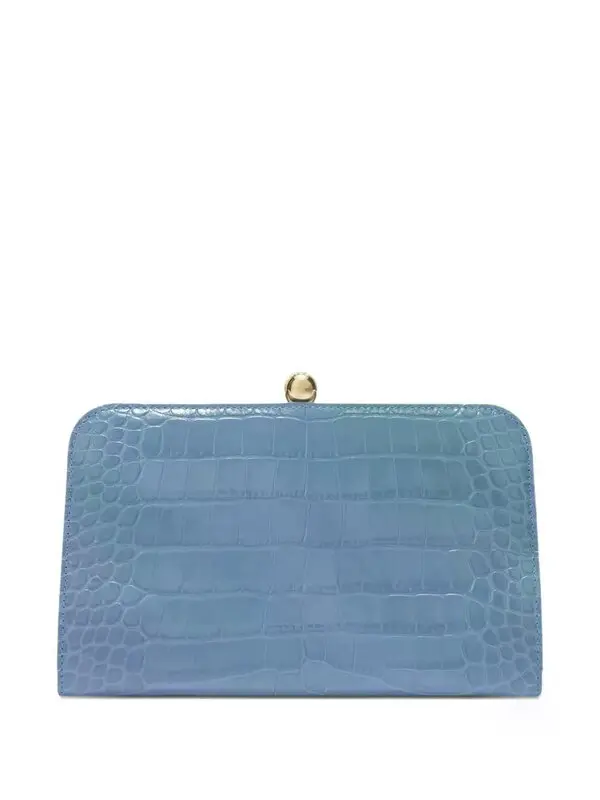 Furla Alba Crocodile-texture Clutch