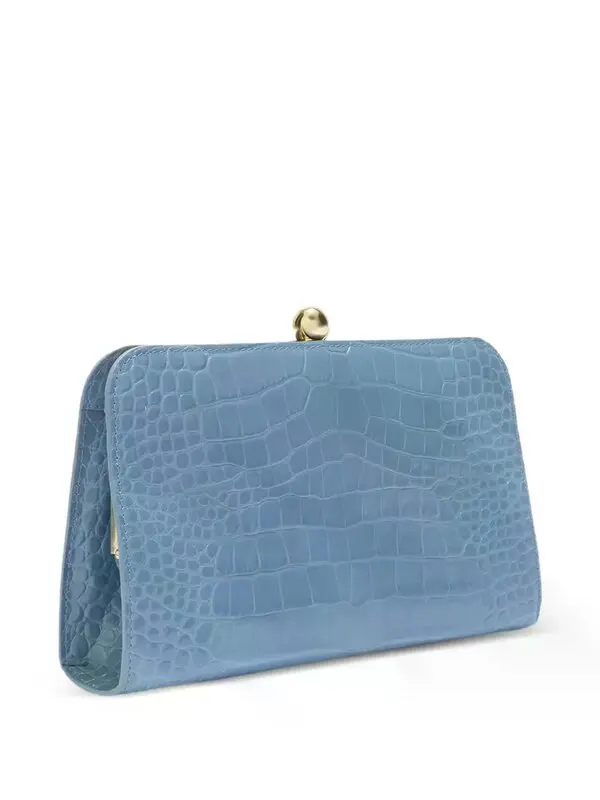 Furla Alba Crocodile-texture Clutch