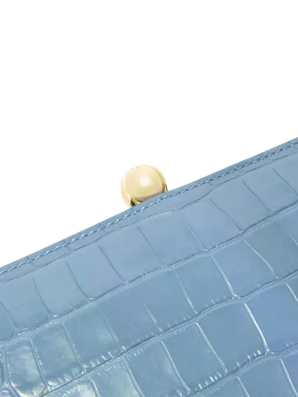 Furla Alba Crocodile-texture Clutch