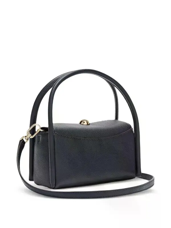 Furla Mini Nicole Grained-leather Boston Bag - Blue