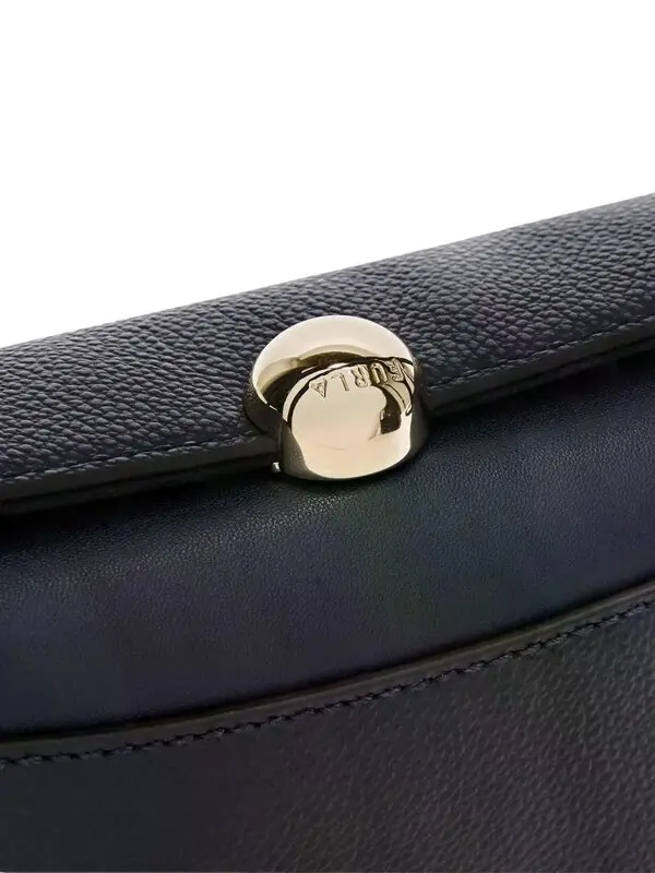 Furla Mini Nicole Grained-leather Boston Bag - Blue