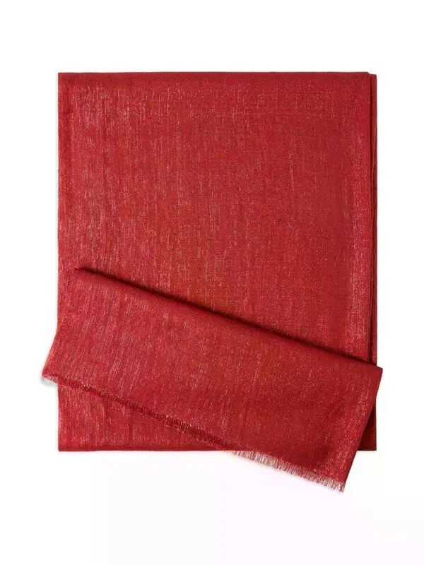 Brunello Cucinelli Sparkling Scarf - Red