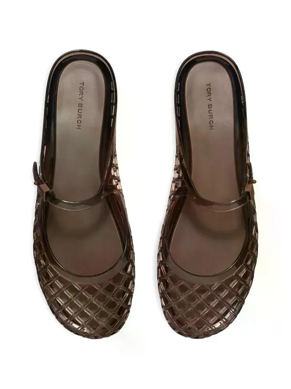 Tory Burch Openwork Jelly Ballerina Flats