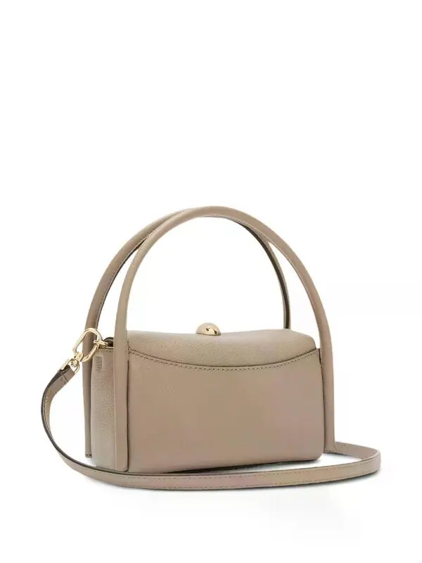 Furla Mini Nicole Grained-effect Tote Bag - Neutrals