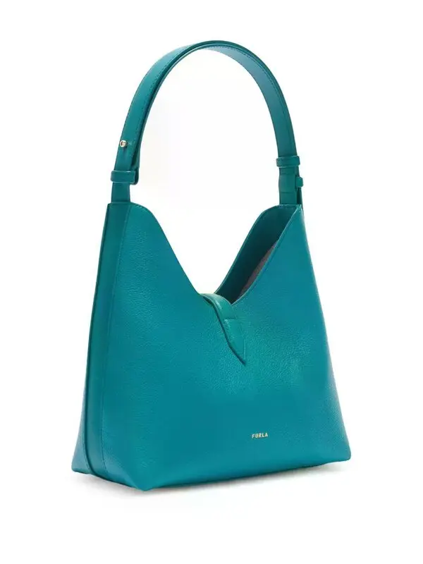 Furla Delizia Textured Shoulder Bag - Blue