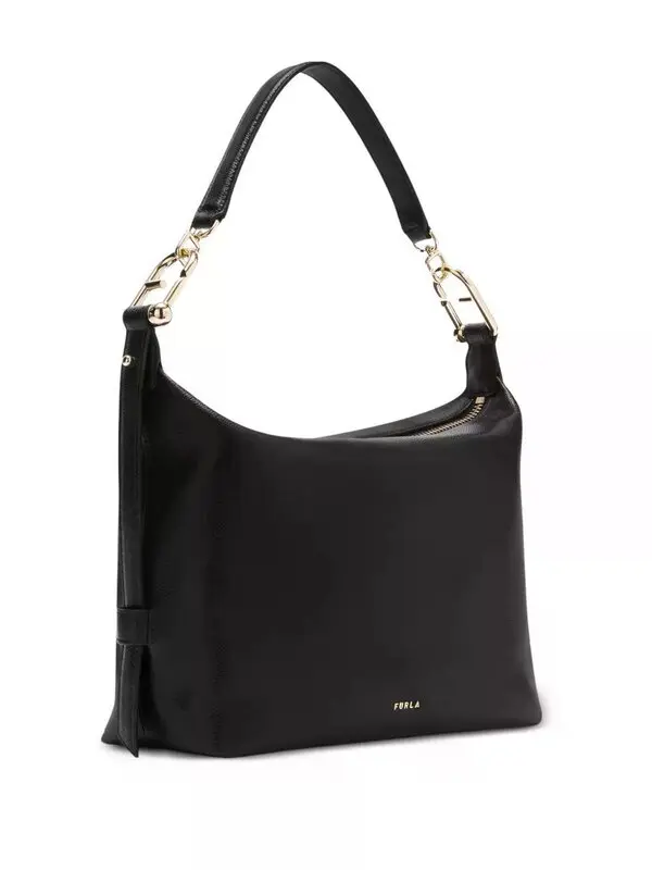 Furla Medium Tonie Leather Shoulder Bag - Black