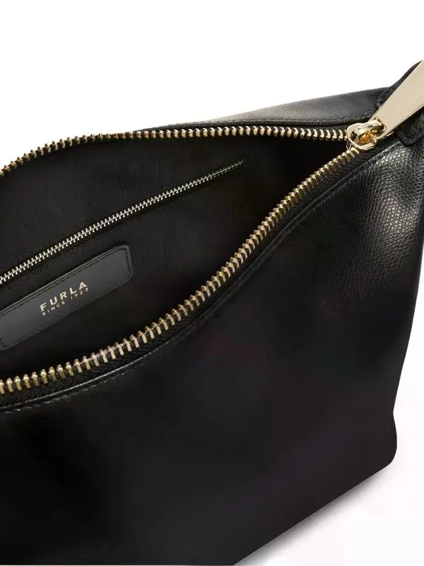 Furla Medium Tonie Leather Shoulder Bag - Black