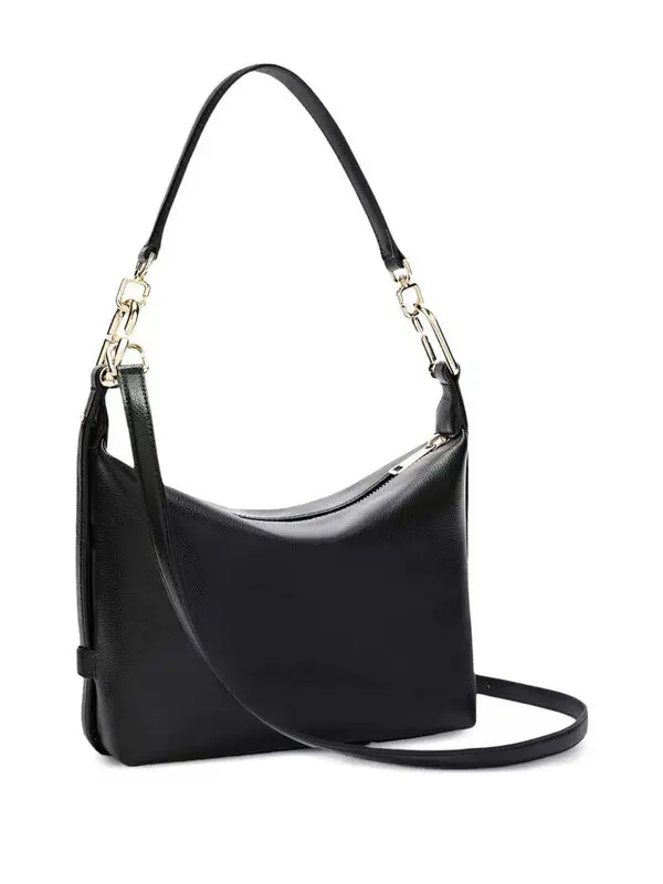 Furla Tonie Textured Shoulder Bag - Black