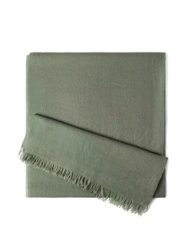 Brunello Cucinelli Fringed Scarf - Green