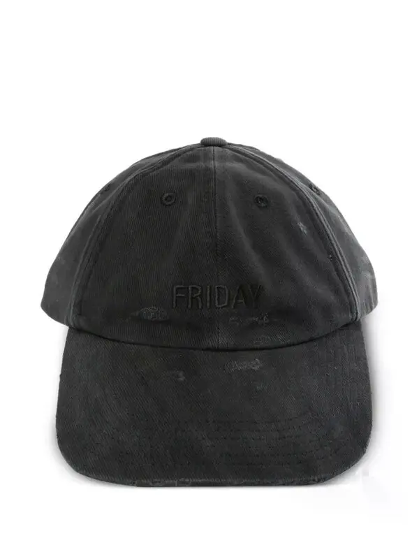 Vetements Text-motif Baseball Cap - Black