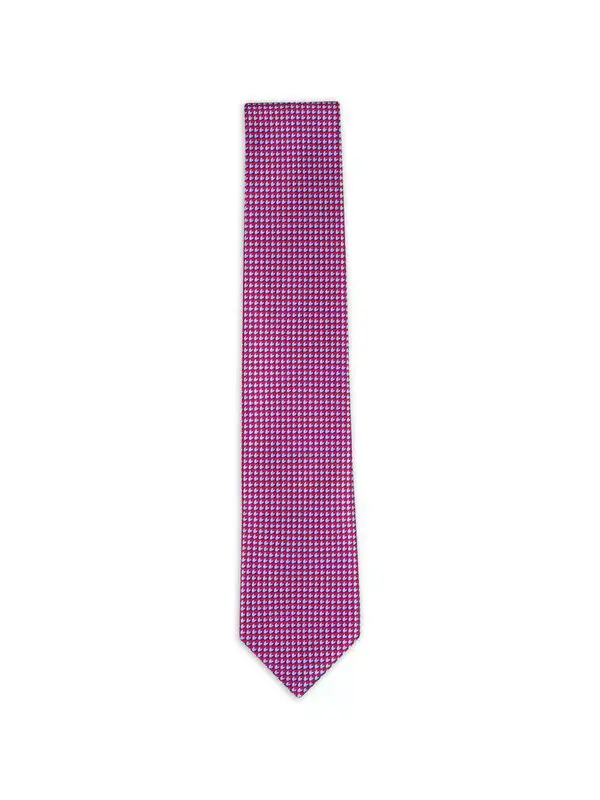 Brioni Patterned Neck Tie - Red