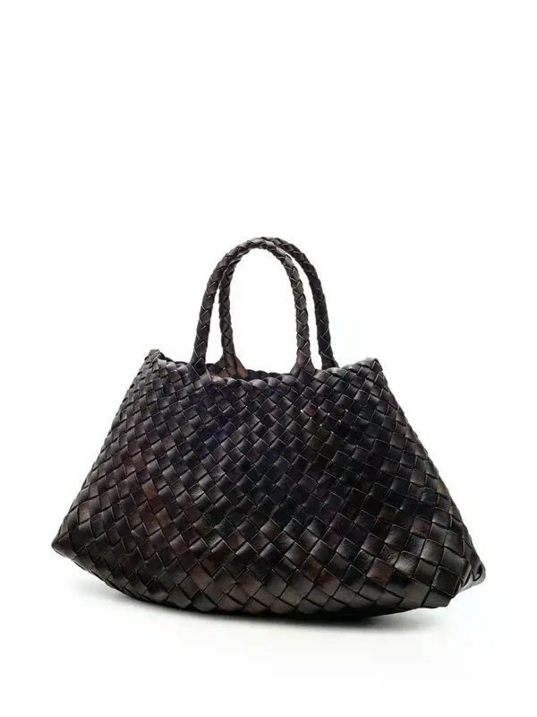 Dragon Diffusion Woven Leather Tote Bag - Brown