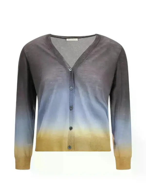 MIRROR IN THE SKY Degrade-effect Buttoned Cardigan