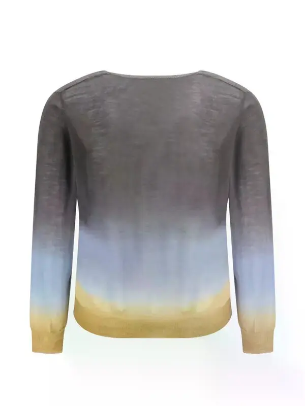 MIRROR IN THE SKY Degrade-effect Buttoned Cardigan