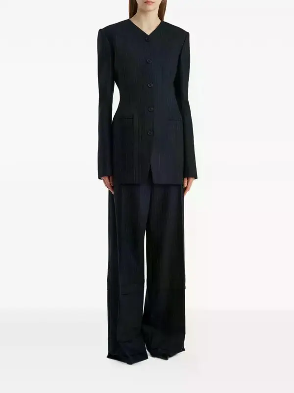 Khaite Linden Palazzo Pants - Blue