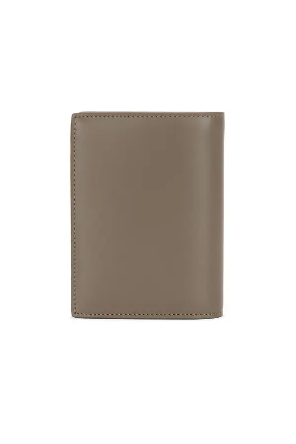Saint Laurent Credit Card Wallet In Taupe