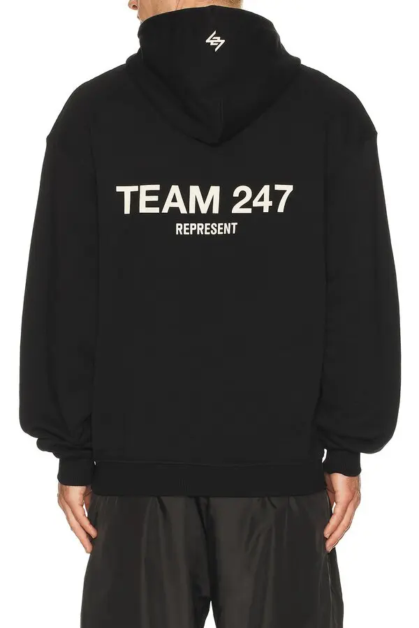 247 BY REPRESENT Team Oversized Hoodie - Jet Black