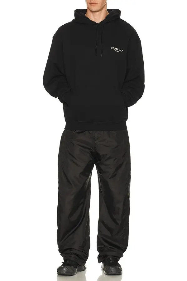 247 BY REPRESENT Team Oversized Hoodie - Jet Black