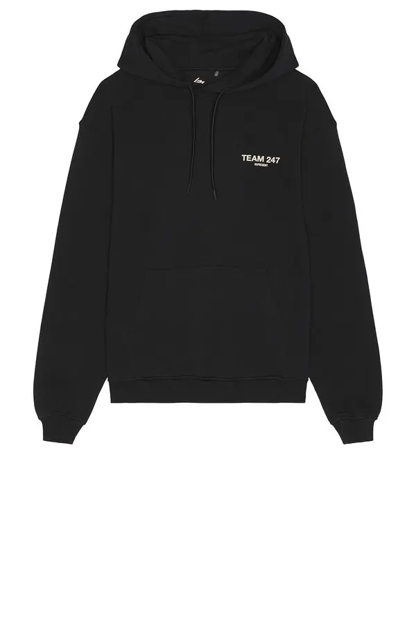 247 BY REPRESENT Team Oversized Hoodie - Jet Black
