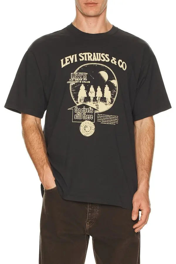 LEVI'S Fit Graphic Tee In Grey