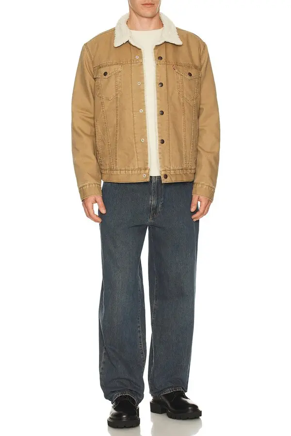 LEVI'S Type 3 Sherpa Trucker Jacket - Ermine